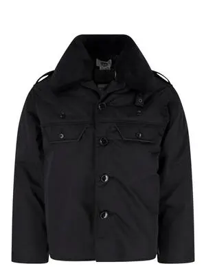 Junya Watanabe Fleece Collar Padded Jacket - Black