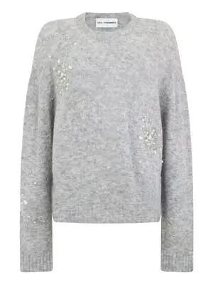DES_PHEMMES Embellished Knitted Sweater