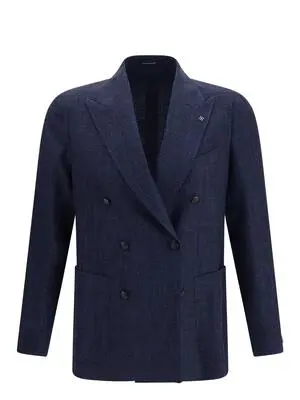 TAGLIATORE Single-breasted Blazer With Patch Pockets