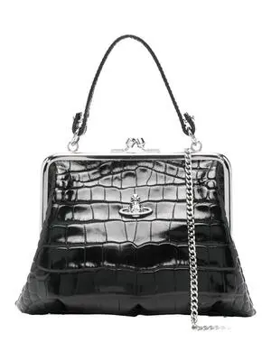 VIVIENNE WESTWOOD Vivienne Westwood Women Crocodile-Effect Granny Frame Purse With Chain
