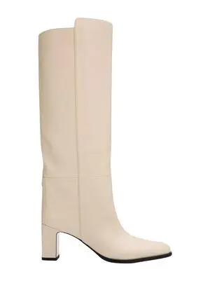 JIMMY CHOO Caly 65mm Leather Knee Boots Bone