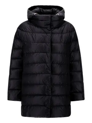 HERNO A-SHAPE JACKET IN NYLON ULTRALIGHT, CASHMERE AND SILK