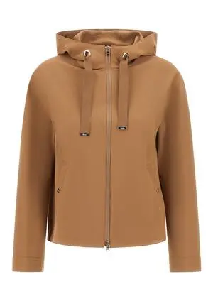 Herno HOODED JACKET IN FIRST ACT PEF Camel