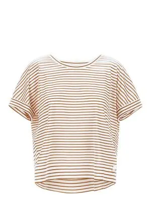 Herno T-SHIRT IN GLAM KNIT EFFECT Camel