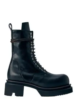 Rick Owens Bogun Lace Up Boots - Black