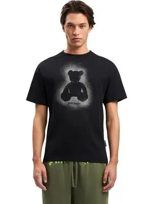 Palm Angels Spray Bear T-Shirt Black