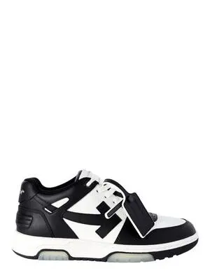 Off-White Out Of Office Calf Leather Sneakes - Black