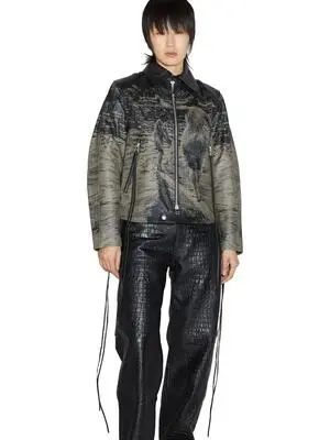 Eytys Dixon Zorn Leather Jacket - Grey