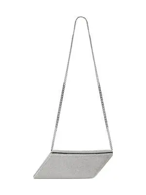 Kara Parallelogram Shoulder Bag Silver