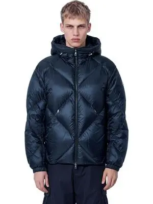 Moncler Valclaire Hooded Diamond-quilted Down Jacket - Black
