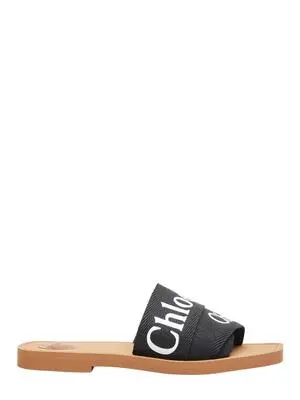 Chloé Woody Slides Black