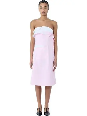 Miu Miu Poplin Dress Cream