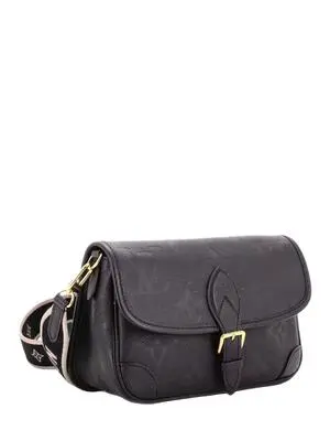LOUIS VUITTON Diane Nm Handbag Monogram Empreinte Giant Shoulder Bag Black