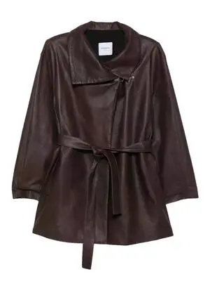 CASSELL Belted Leather Jacket