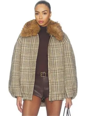 Ronny Kobo Ronny Kobo Savannah Jacket In Beige. Multi