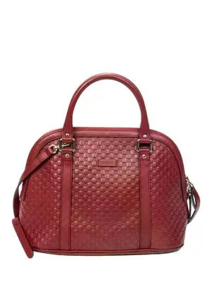 Gucci Medium Microguccissima Dome Tote Bag Red