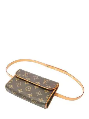 LOUIS VUITTON Monogram Florentine Belt Bag - Brown