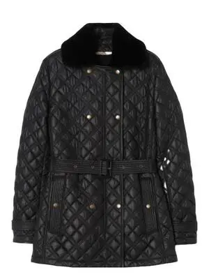 BURBERRY Burberry Rosedale Belted Quilted Jacket