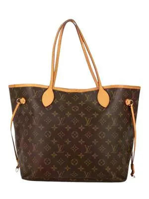 LOUIS VUITTON Neverfull Mm Tote Bag Brown