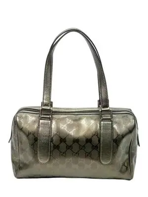 Gucci Small Guccissima Boston Shoulder Bag Silver
