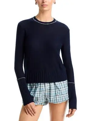 GUEST IN RESIDENCE Cashmere Flurry Shrunken Crewneck Sweater
