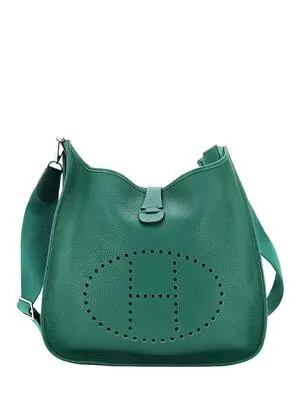 Hermès Gm Evelyne Bag Gen Iii Clemence Green