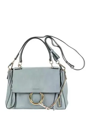 Chloé Small Faye Day Leather Shoulder Bag Blue