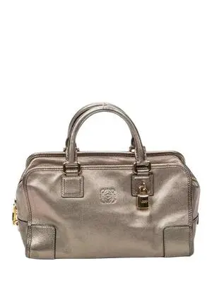Loewe Amazona 28 Grained Calf Leather Shoulder Bag Brown