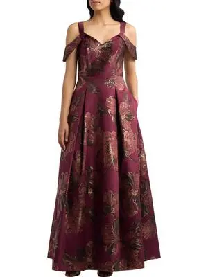 ELIZA J Cold Shoulder Gown
