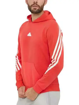Adidas Logo-detail Hoodie Red
