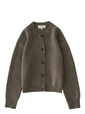 Studio Nicholson Studio Nicholson Crew Neck Cardigan Mouse