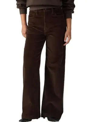 LEVI'S Ribcage High Waist Wide Leg Corduroy Jeans - Java