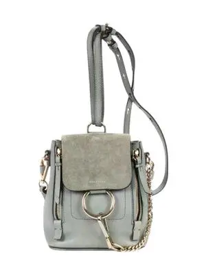 Chloé Mini Faye Backpack Blue