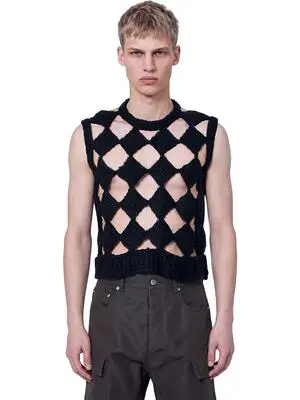 Rick Owens Sarutanya Tank Top - Onyx