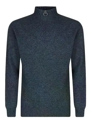 Barbour Essential Quarter-zip Jumper Blue
