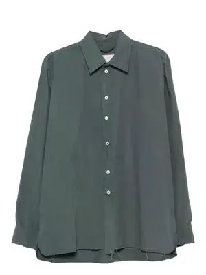 CAMIEL FORTGENS Raw-edge Long-sleeve Shirt