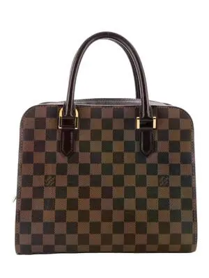 LOUIS VUITTON Triana Bag Damier Satchel - Brown