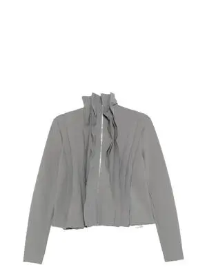 LITKOVSKA Ruffled Zip-up Top
