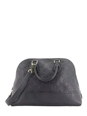 LOUIS VUITTON Neo Alma Handbag Monogram Empreinte Leather Pm Shoulder Bag - Black