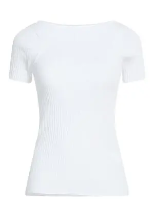 Sportmax Plain Colour Basic T-shirt White