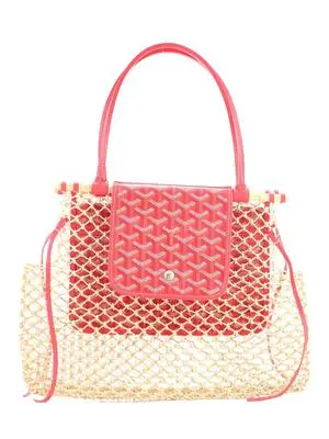 GOYARD Aligre Bag Raffia Net With Coated Canvas