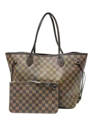 LOUIS VUITTON Mm Neverfull Damier Ebène Tote Bag Brown