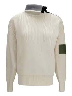 Loewe High-neck Wool Weater White