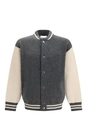 LANEUS Cashmere And Silk Bomber - Multicolour