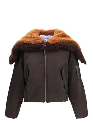 Loewe Technical Fabric Bomber - Brown