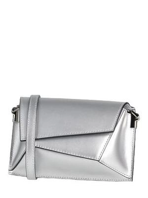 TUSCANY LEATHER Woman Cross-body Bag Silver Size - Leather Silver