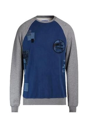 JACOB COHEN Man Sweatshirt Blue Size L Cotton, Polyamide