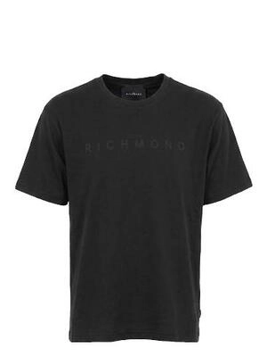 John Richmond Man T-shirt Black Size L Cotton, Polyester Black