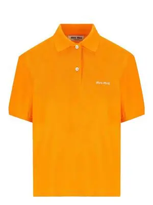 Miu Miu Tops Polo Tops - Orange