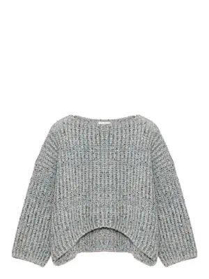 PERALUNA Maggie Thessaloniki Knit Subtle Glittered Jumper In
